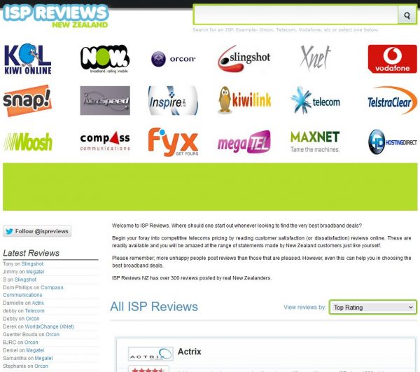 ISP Reviews NZ - Find The Best Fibre Broadband & Wireless Providers